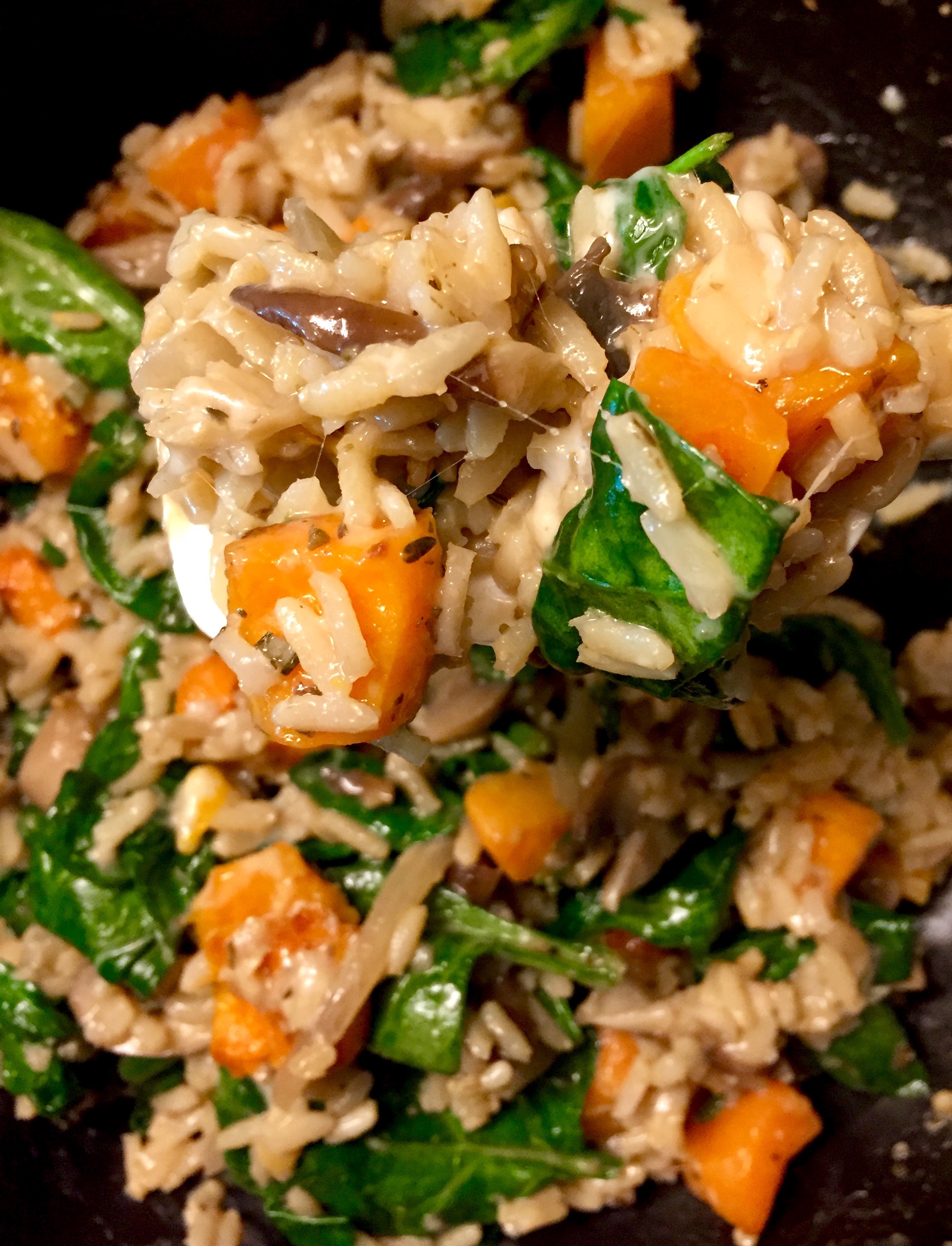 Roasted Butternut Brown Rice Risotto