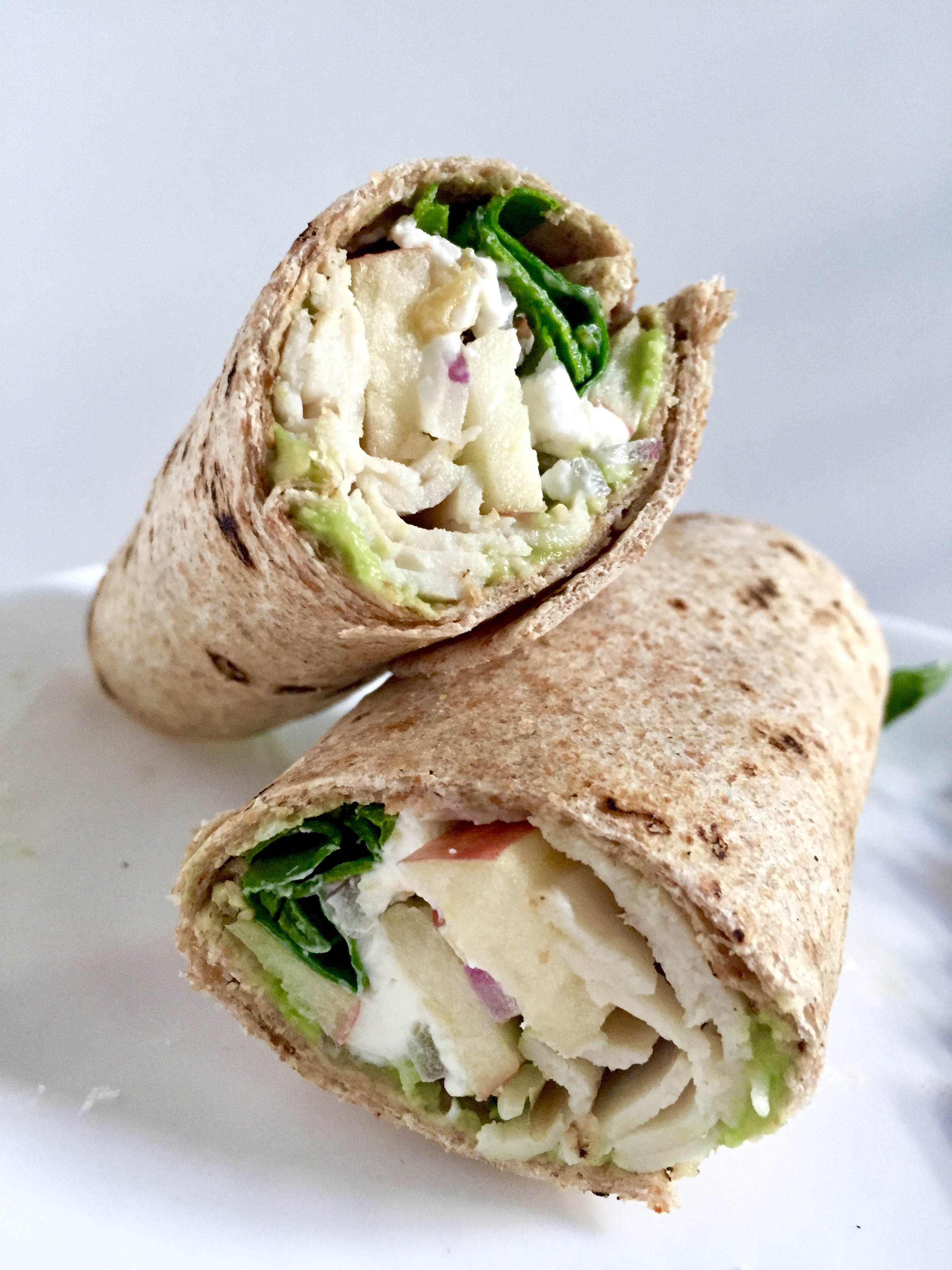 Turkey Apple Goat Cheese Wrap | MAK and Her Cheese