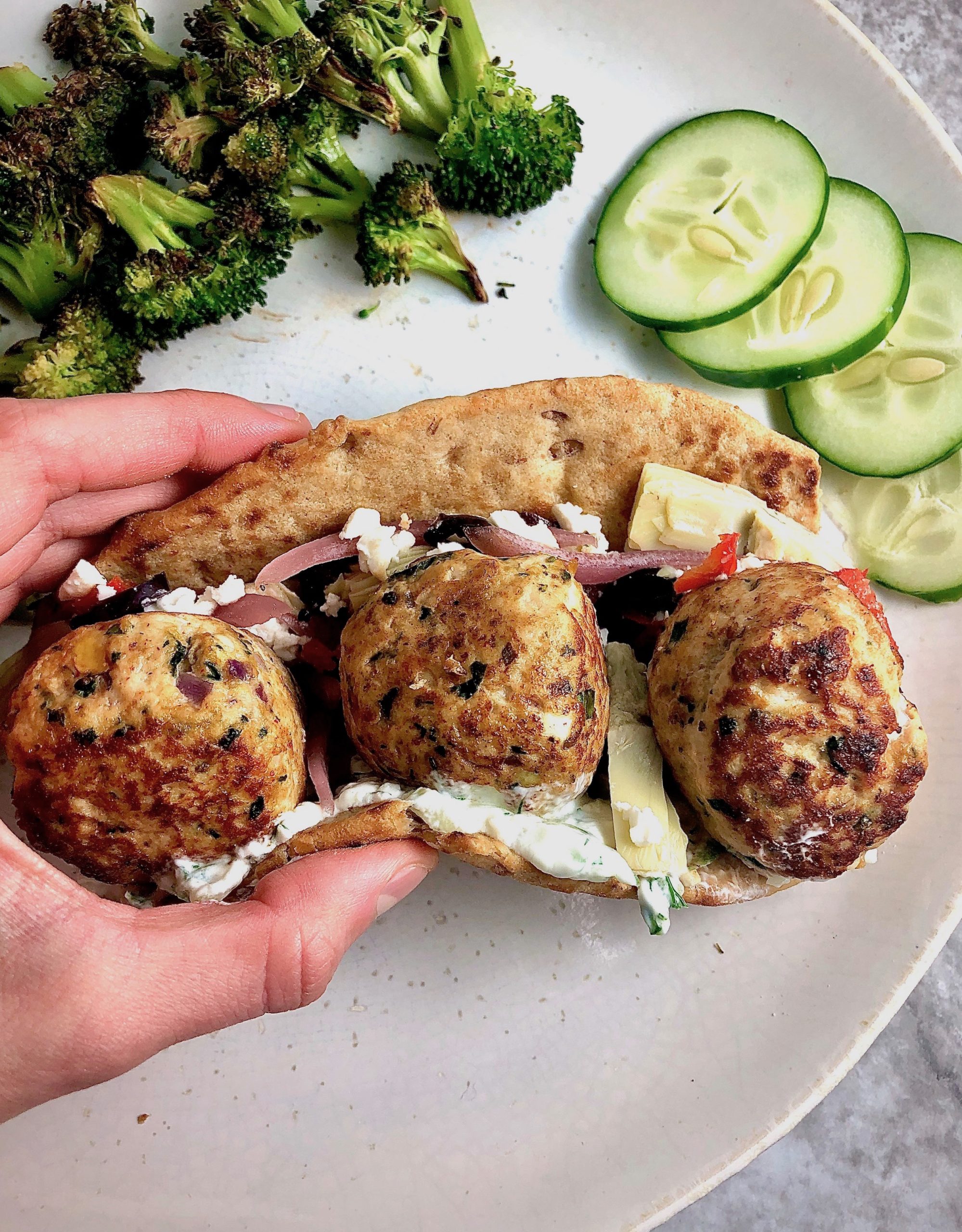 Greek Meatball Gyros with Tzatziki | MAK and Her Cheese